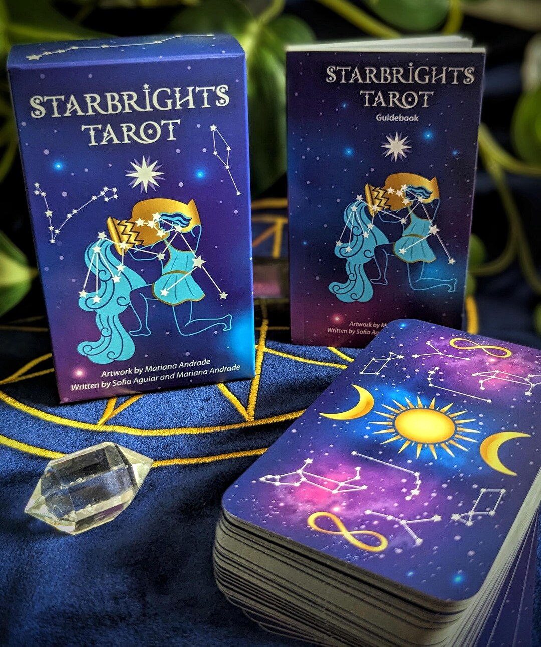 Starbrights Tarot: 82 Cards Constellations Tarot Deck Stars Myths Moon Phase and Astrology ...