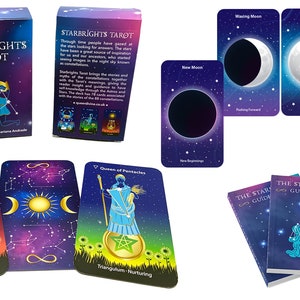 STARBRIGHTS TAROT 88 Constellations Tarot Deck Stars Myths Moon Phase and Astrology Zodiac Signs ...