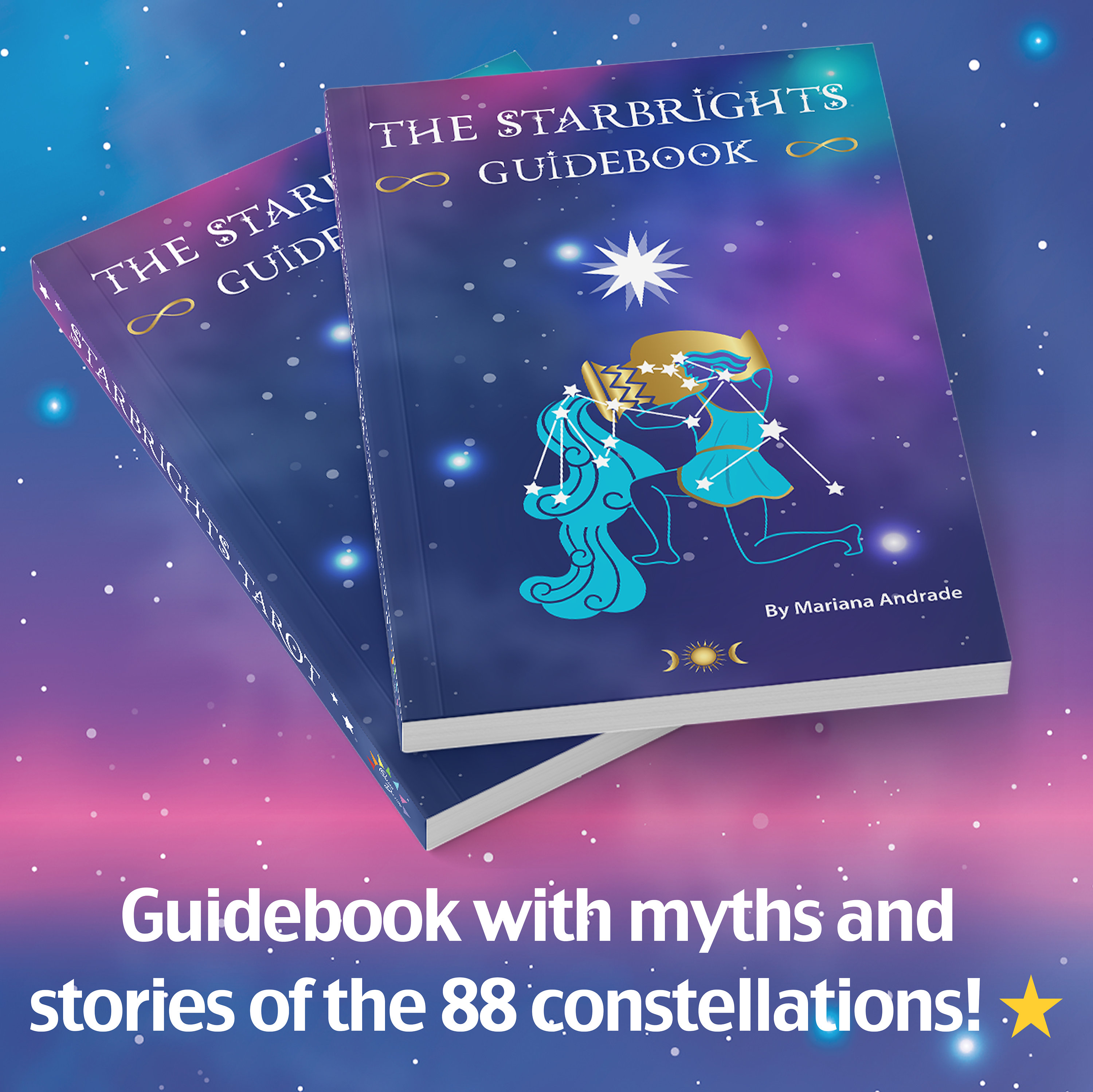 STARBRIGHTS TAROT 88 Constellations Tarot Deck Stars Myths Moon Phase and Astrology Zodiac Signs ...