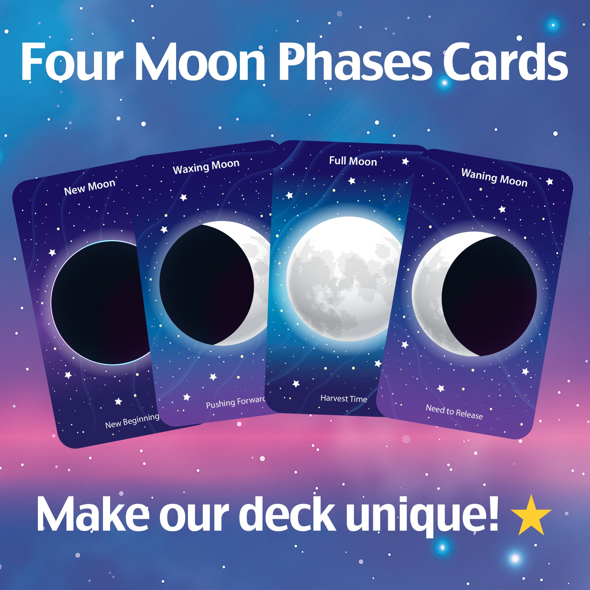 STARBRIGHTS TAROT 88 Constellations Tarot Deck Stars Myths Moon Phase ...