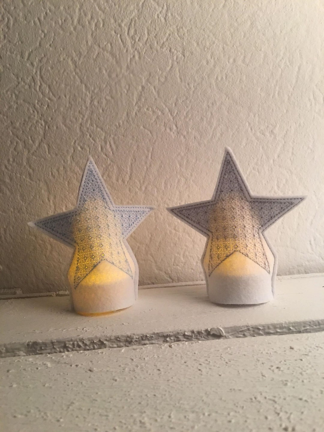 Tealight Cover Star Embroidery File ITH 10x10 - Etsy