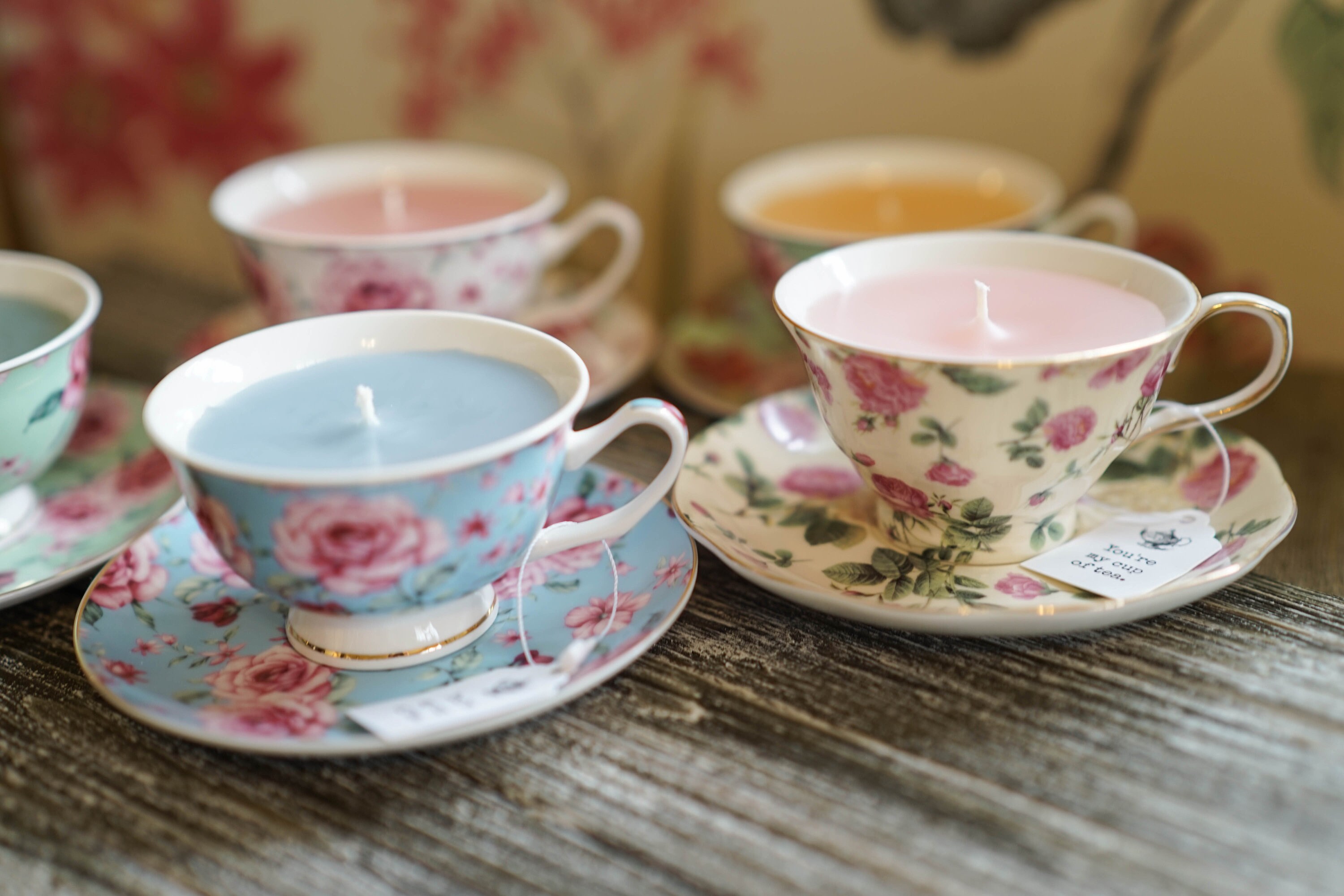 Bulk Party Set 10 Teacup Candles - Etsy