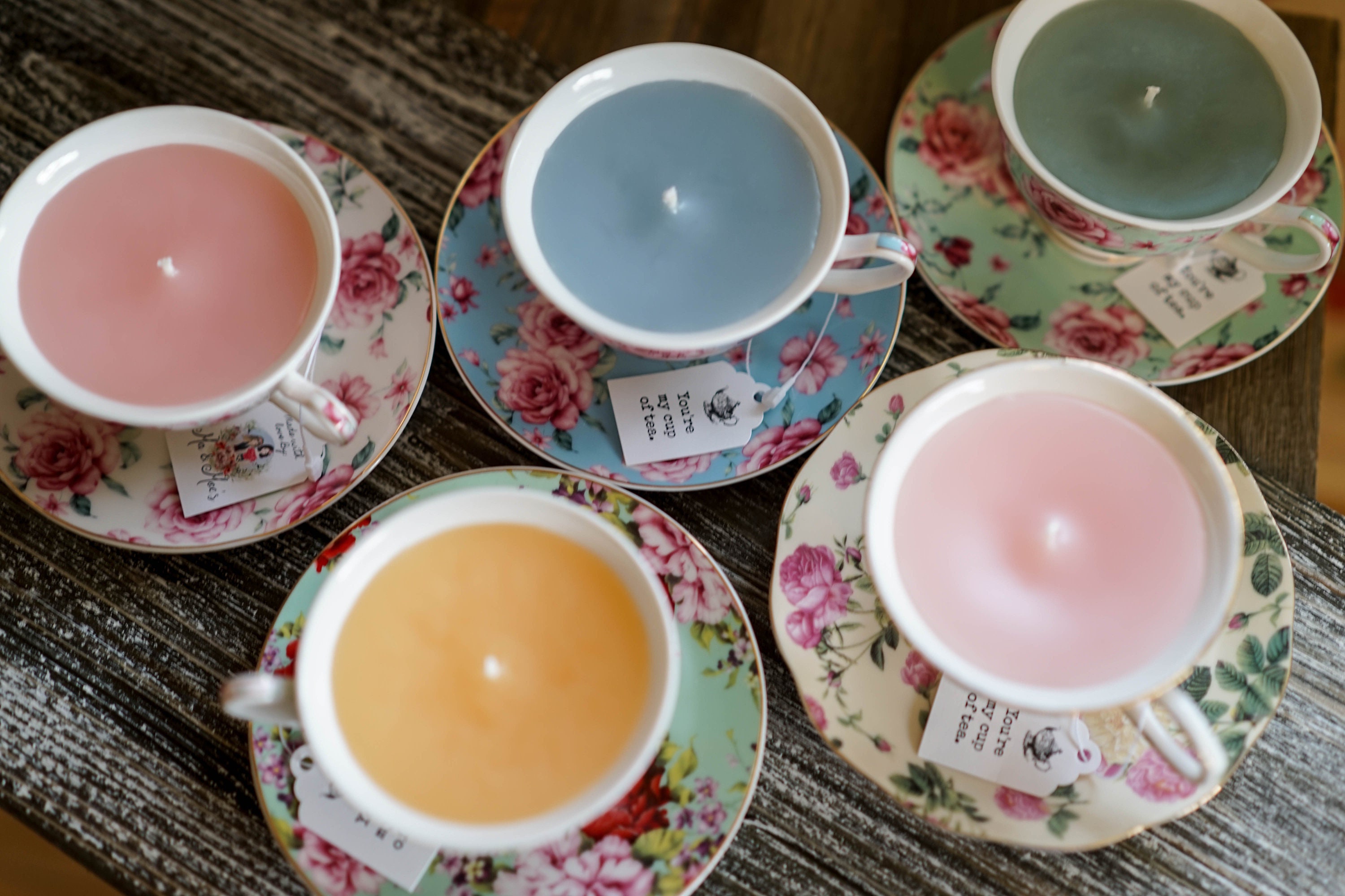 Bulk Party Set 50 Teacup Candles - Etsy