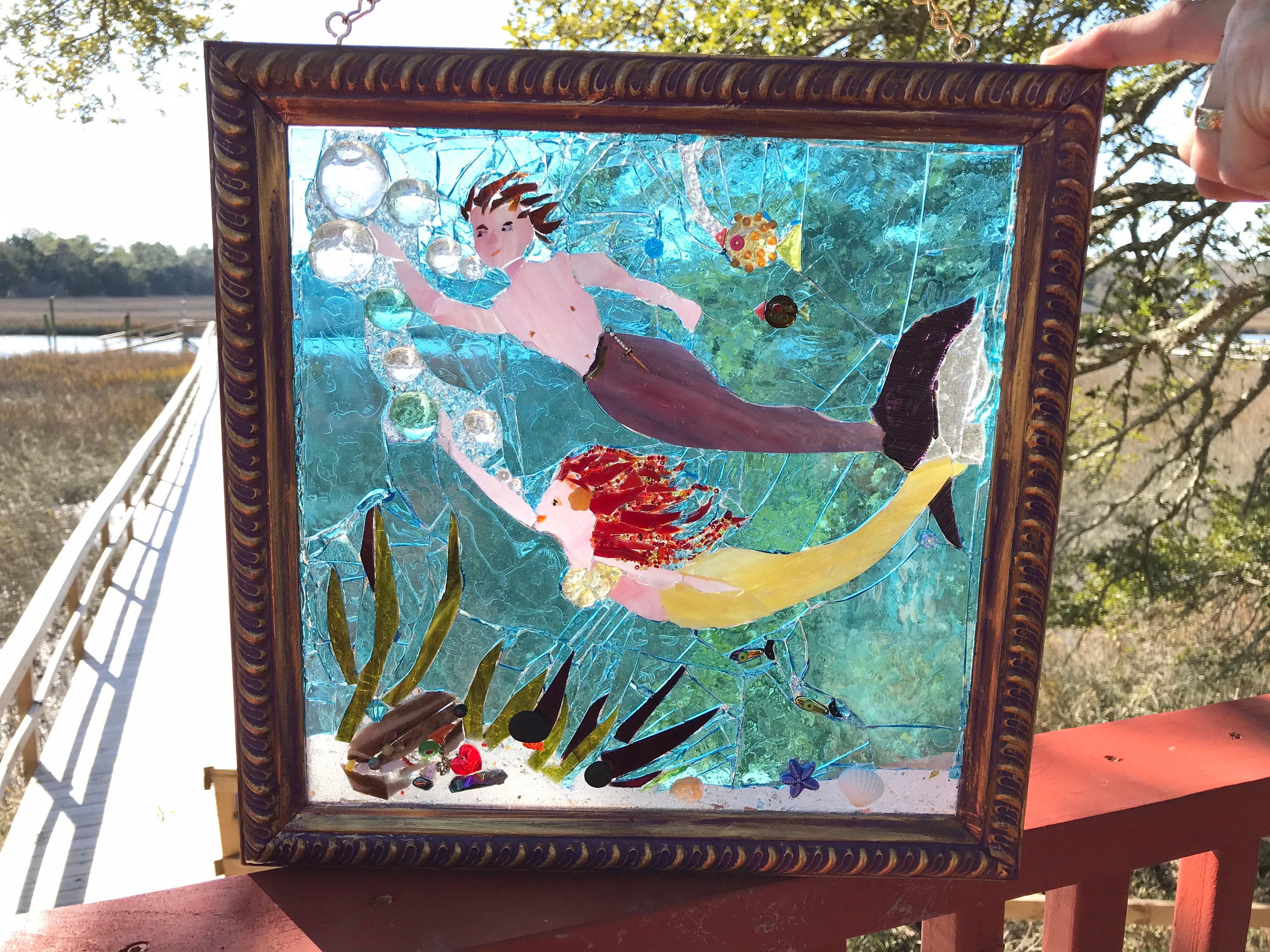 Mermaid & Merman Couple Bubble Play - Etsy