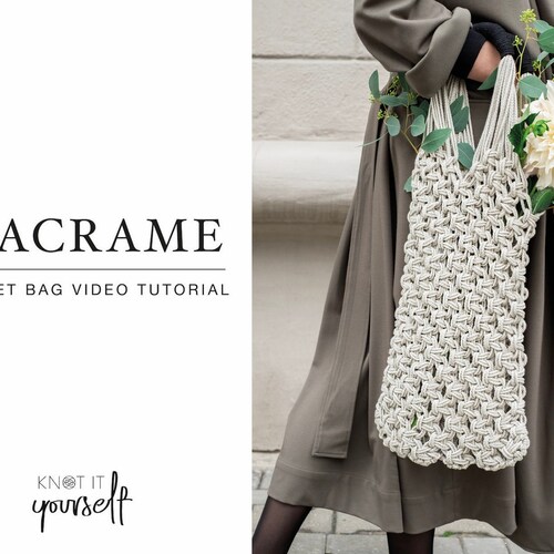 Macrame Bag Tutorial Macrame Bag Pattern Macrame Bag for - Etsy Canada