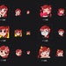 Chibi Twitch Emotes Red Hair With Ponytail Streamer Cute Girl Emotes - Etsy