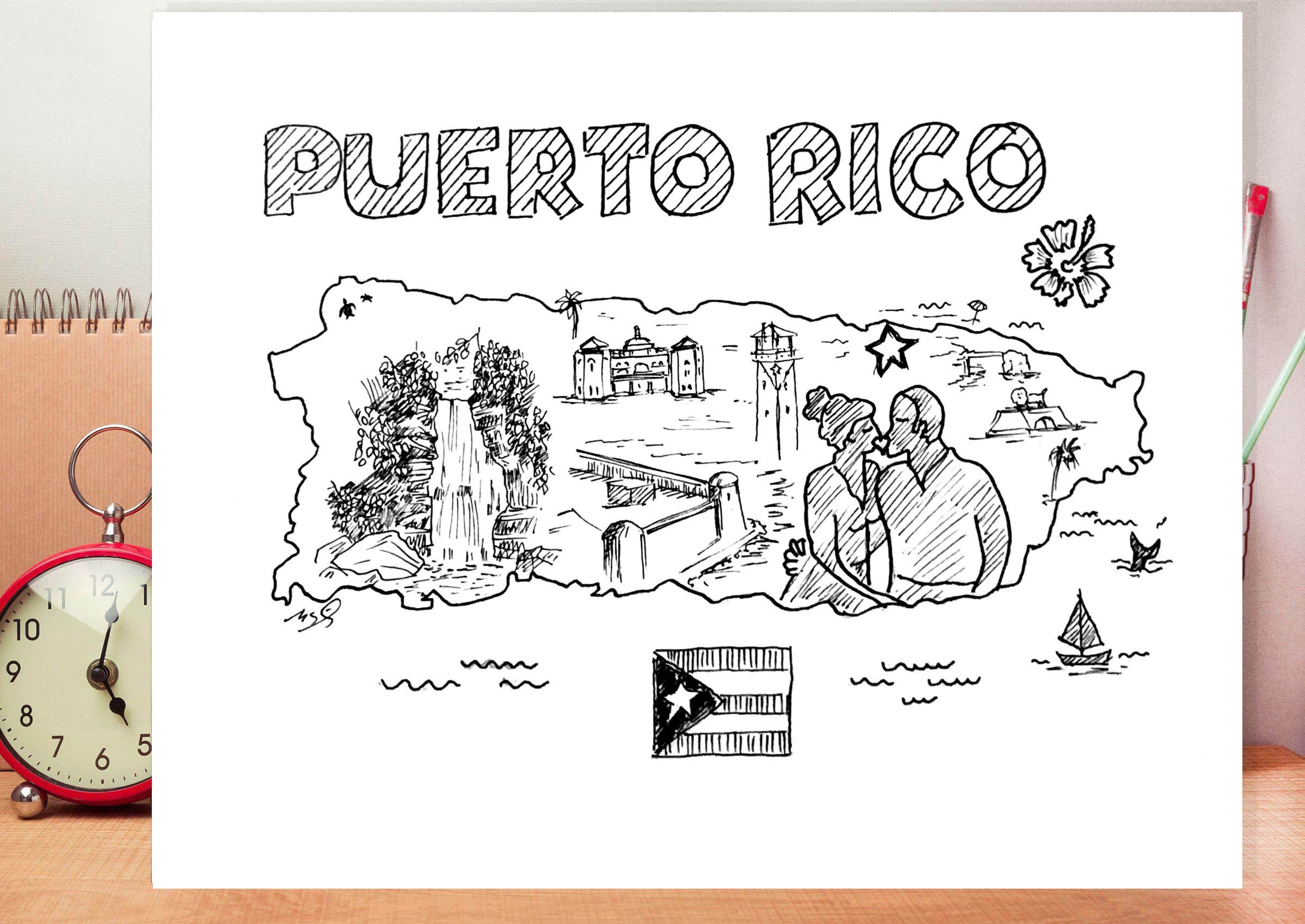 Que Es La Cultura Puertorriquena Dibujos