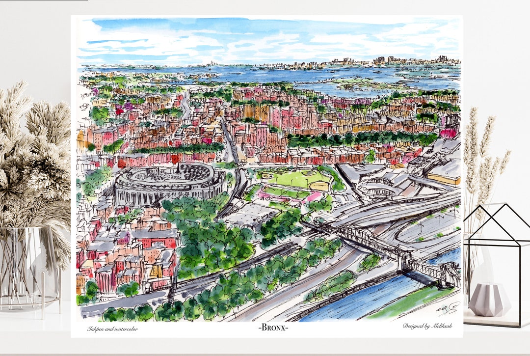 Bronx ,beautiful Bronx , Yankee Stadium and All View, Wall Decor, New ...