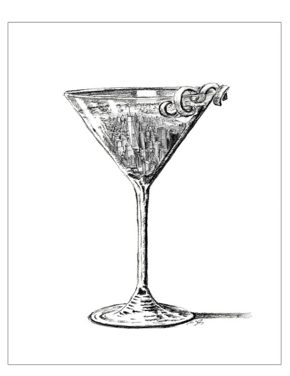 Martini Glass Artwork