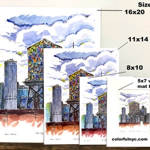 New York Marathon, Marahton Watercolor,new York Marathon Drawing ...