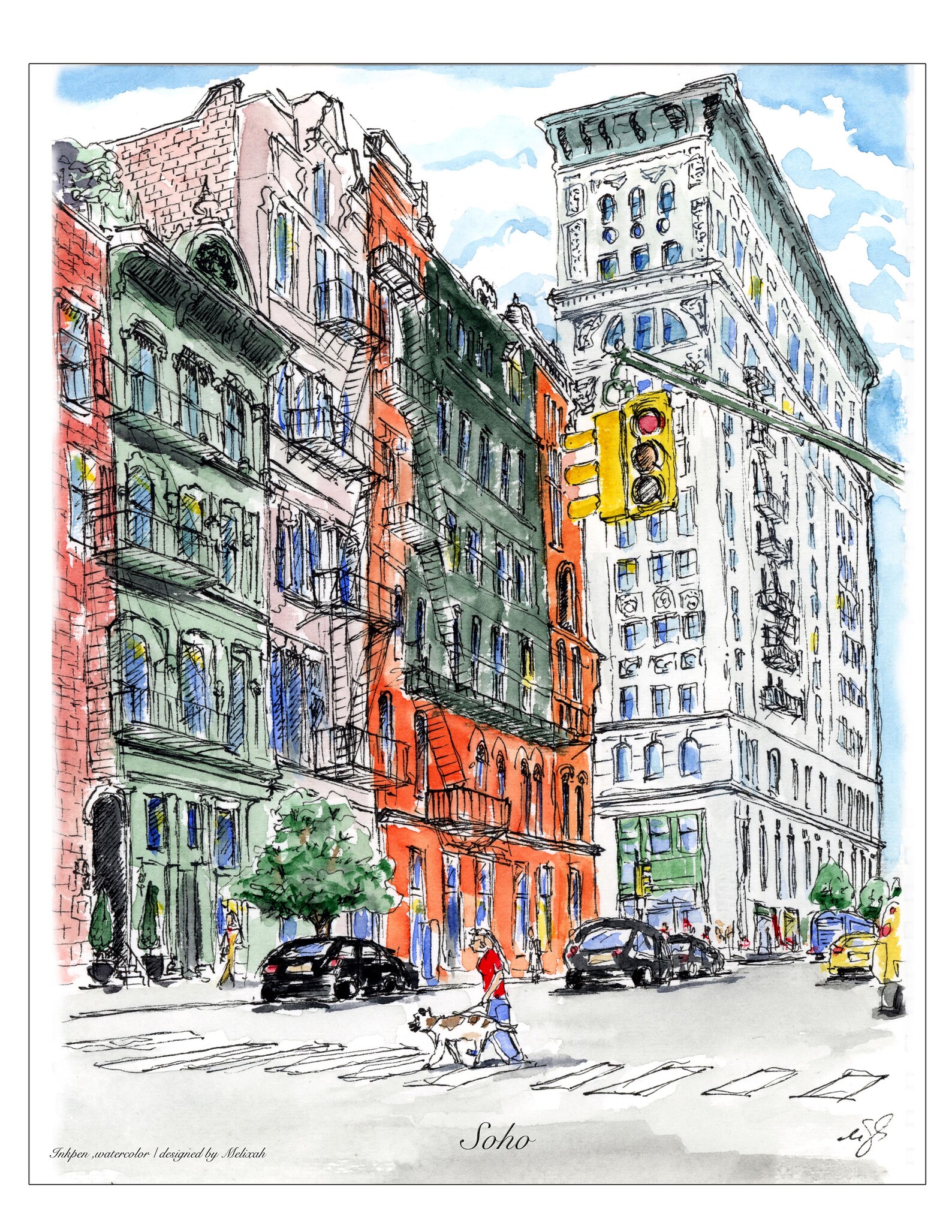 New York art Print Three Set new York Print 3 Set Unique | Etsy