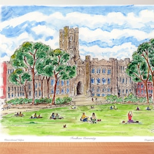 Fordham University,fordham Neighborhood , Free Shipping, Wall Decor ...