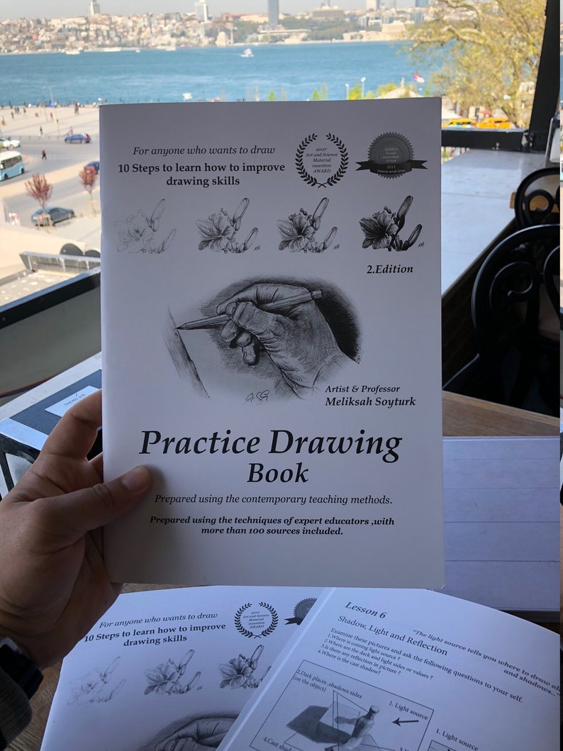 Practice Drawing Book, Special Handmade Binding by Artist Melixah - Etsy