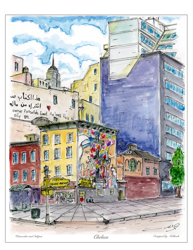 Chelsea, Center of Chelsea ,chelsea Square Market, New York City ...