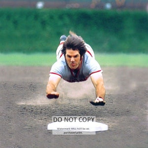 pete rose diving poster