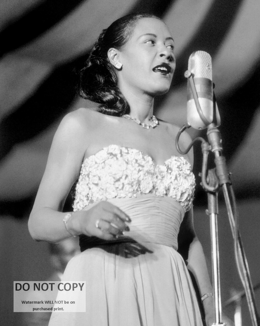 Billie Holiday Legendary American Jazz Artist - 5X7, 8X10 or 11X14 ...