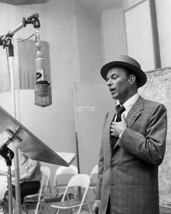 Frank Sinatra in the Capitol Recording Studio 8X10 or 11X14 | Etsy