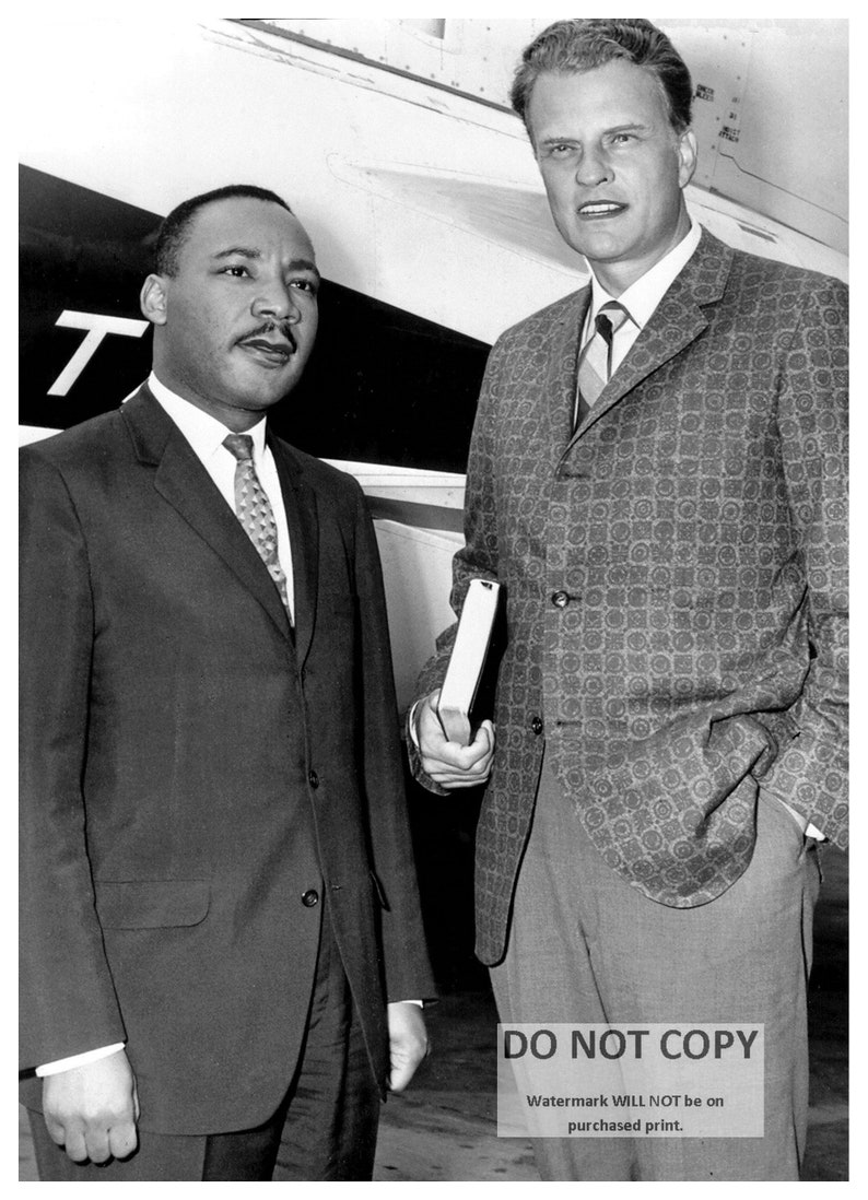 Billy Graham & Martin Luther King Jr. Photo Print - Etsy