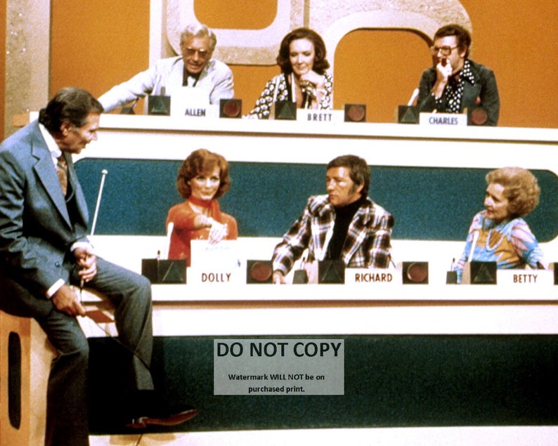 Match Game Cast Photo: Gene Rayburn, Betty White, Richard Dawson - Etsy