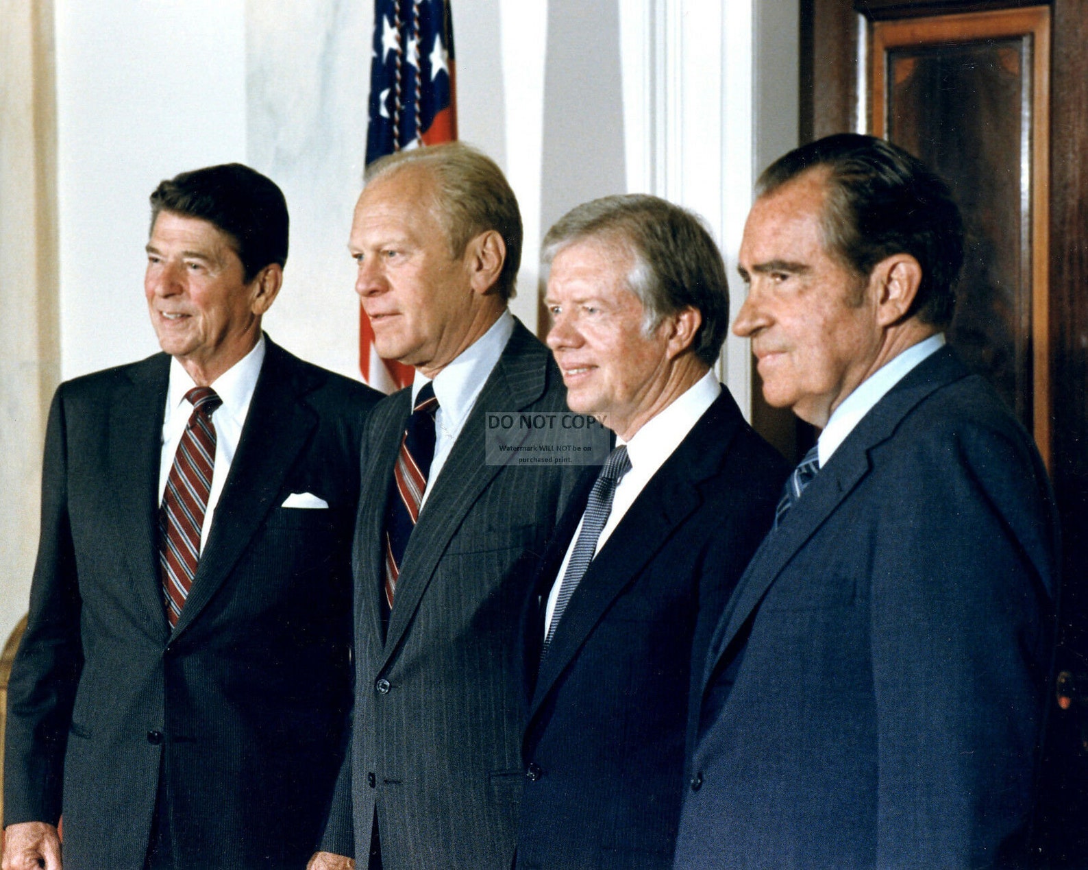 President Ronald Reagan With Gerald Ford Jimmy Carter and - Etsy