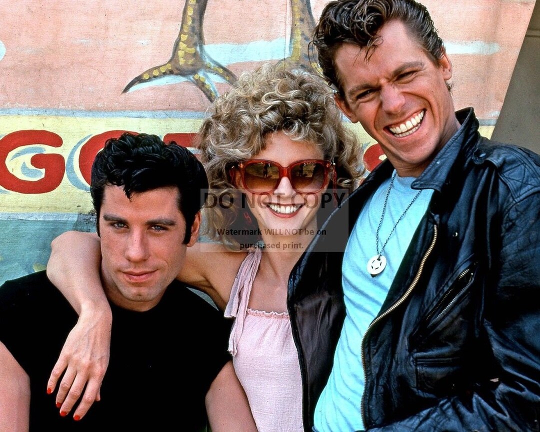 John Travolta, Olivia Newton-john and Jeff Conaway in the Film "grease ...