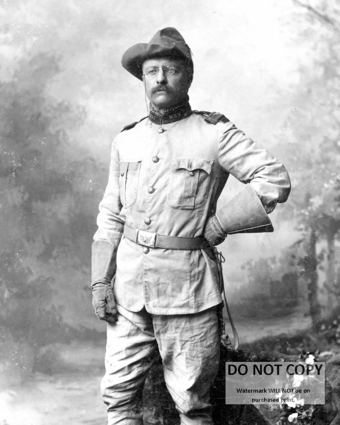 Colonel Theodore Roosevelt in His Rough Riders Uniform 5X7, 8X10 or ...
