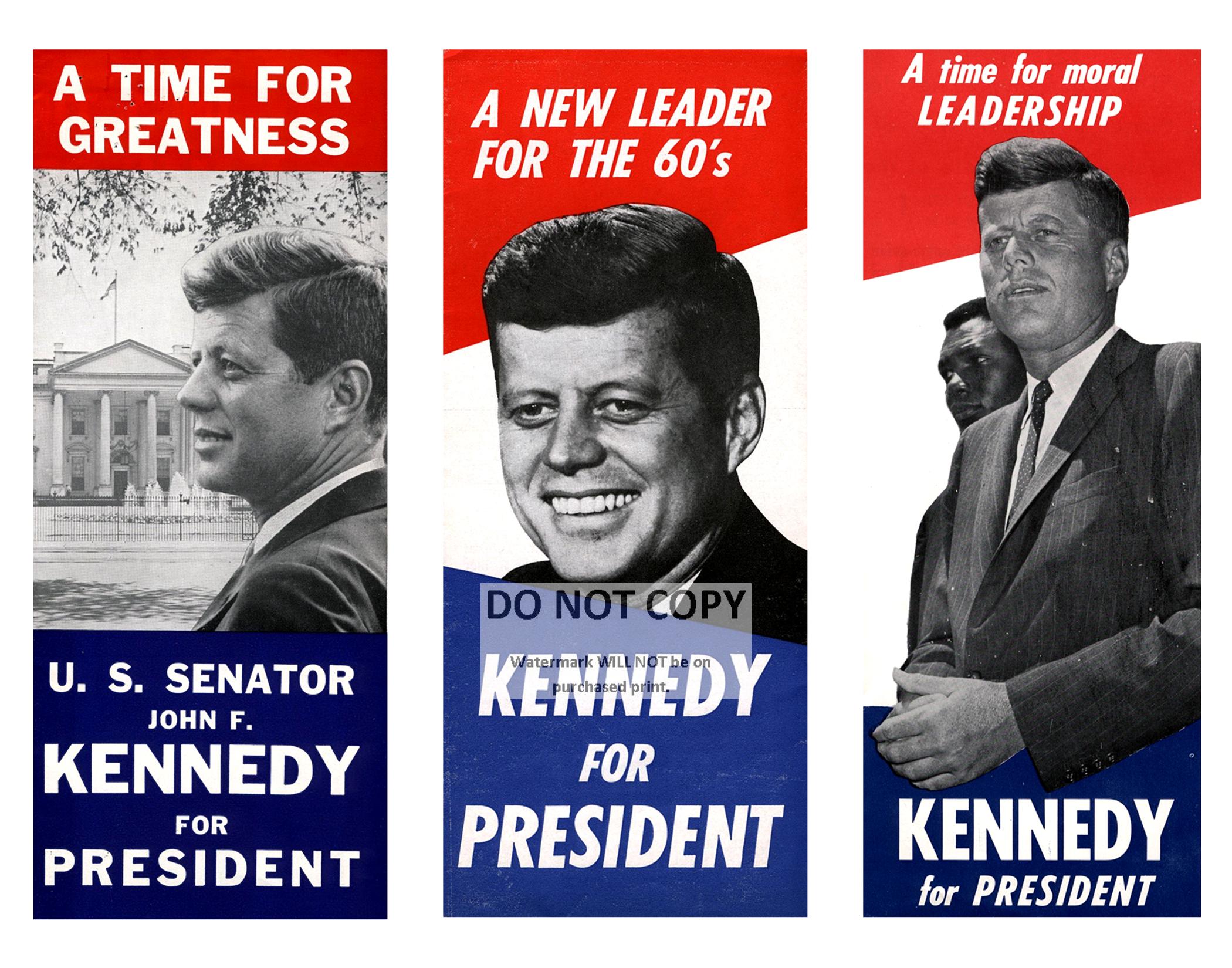 1960 John F Kennedy Campaign Poster Appeals To America