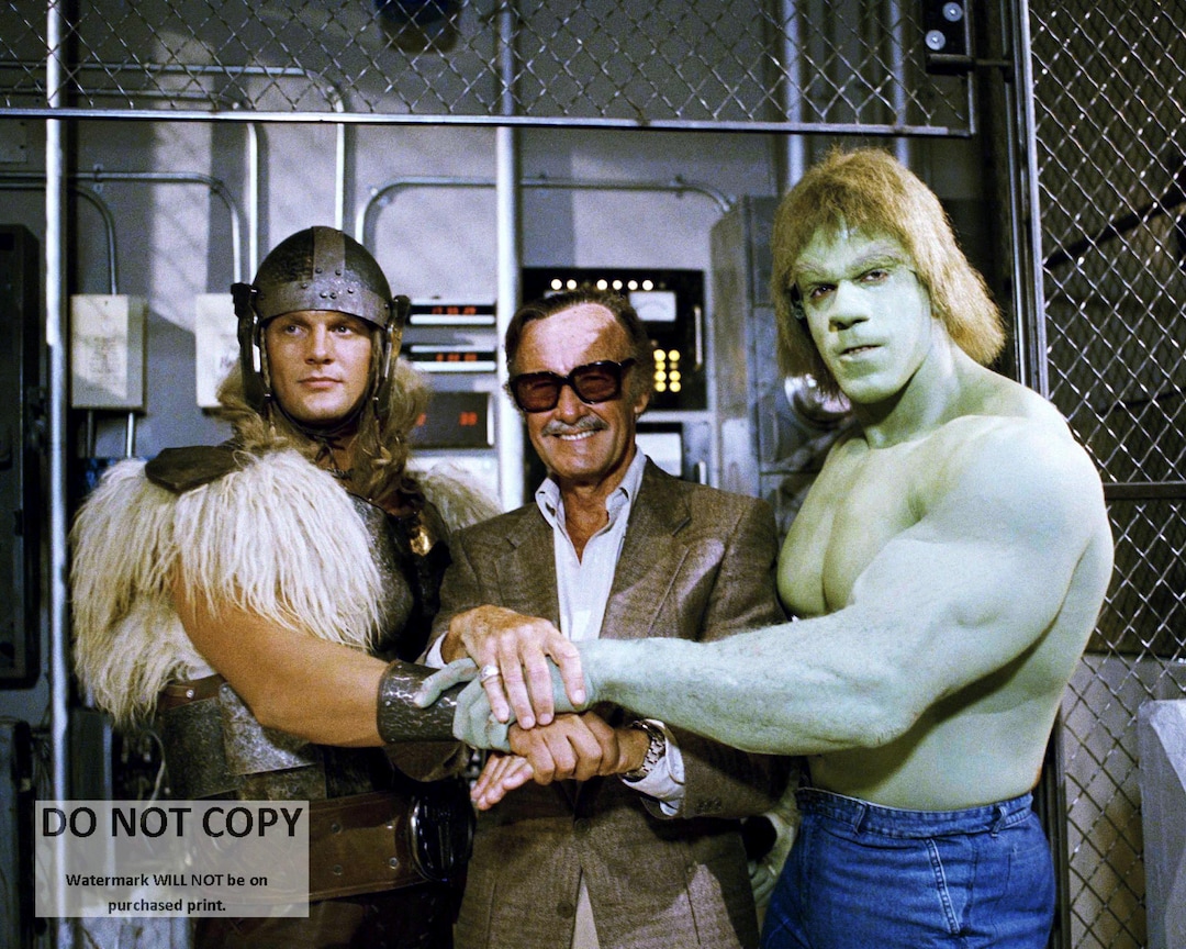 Stan Lee, Lou Ferrigno, Eric Kramer 'hulk Returns' Photo - Etsy