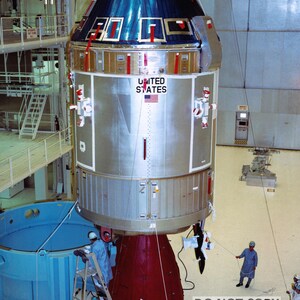 Apollo 11 Command and Service Modules in the Manned Spacecraft Building ...