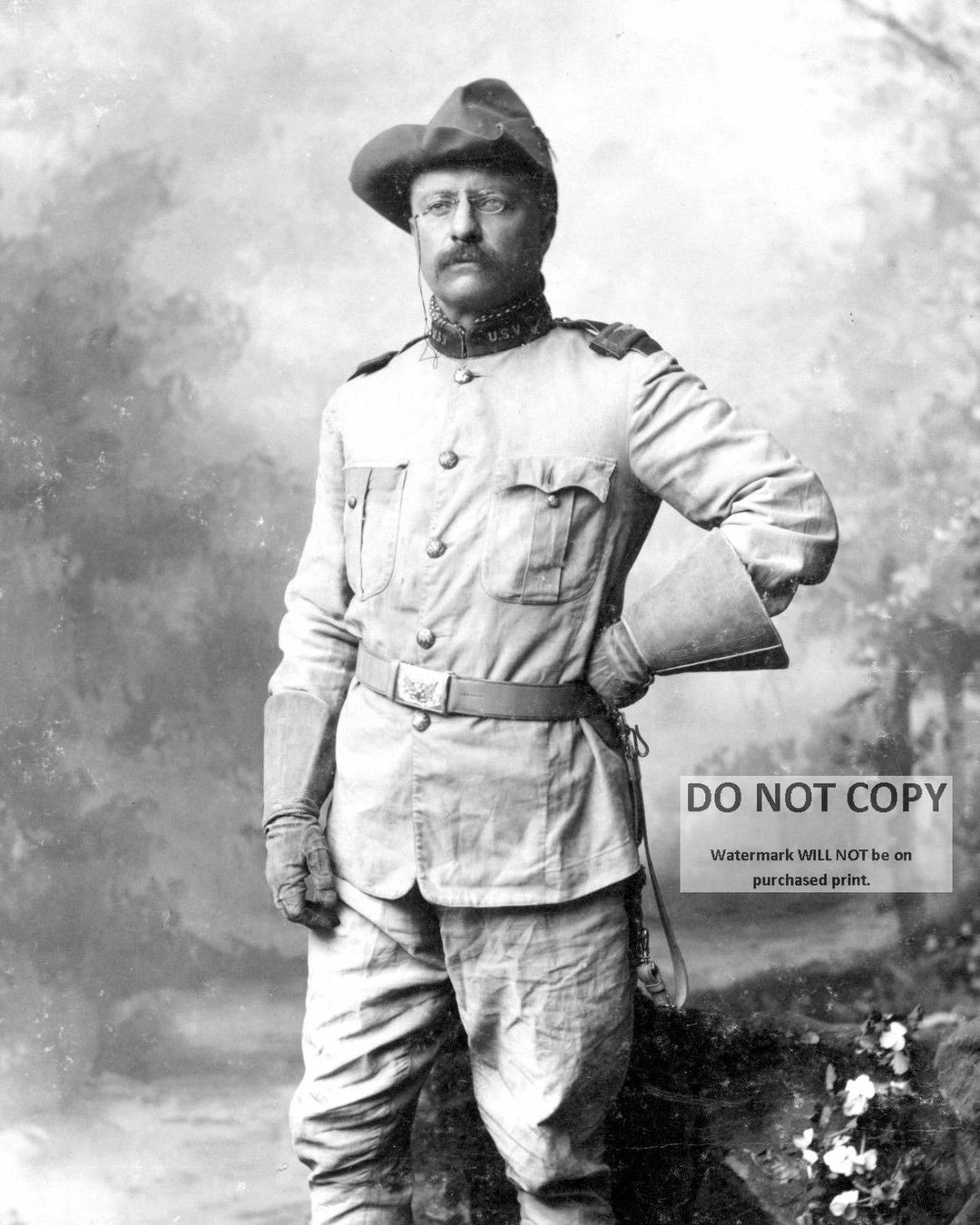Colonel Theodore Roosevelt in His Rough Riders Uniform - 5X7, 8X10 or ...