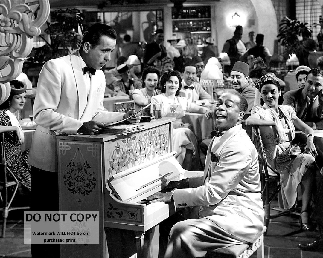 Humphrey Bogart and Dooley Wilson in the Film "casablanca" - 5X7, 8X10 ...
