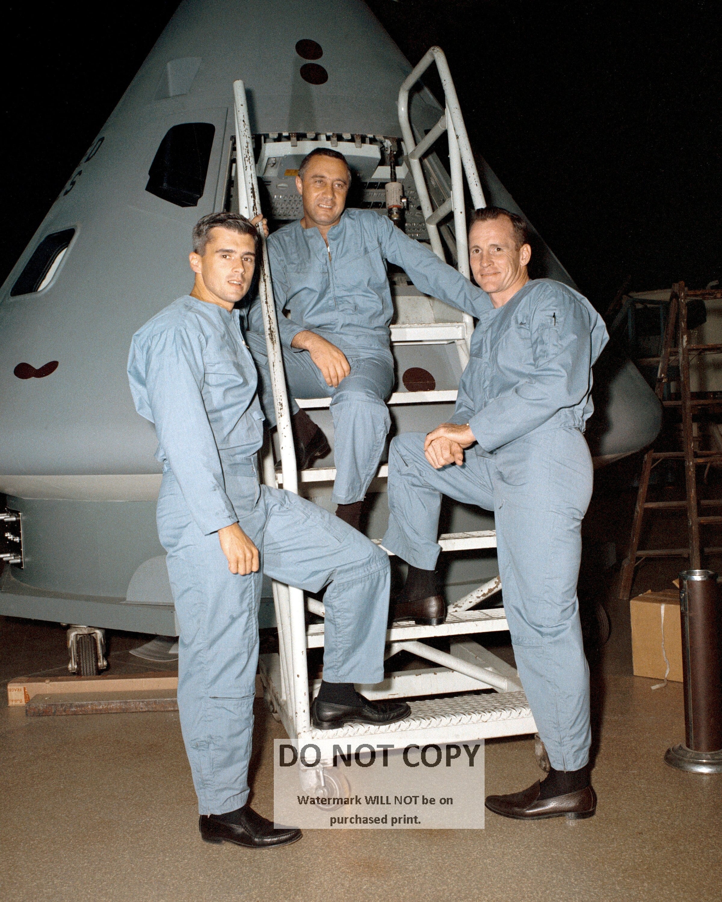 Astronauts Roger Chaffee, Gus Grissom and Ed White Take a Break While ...
