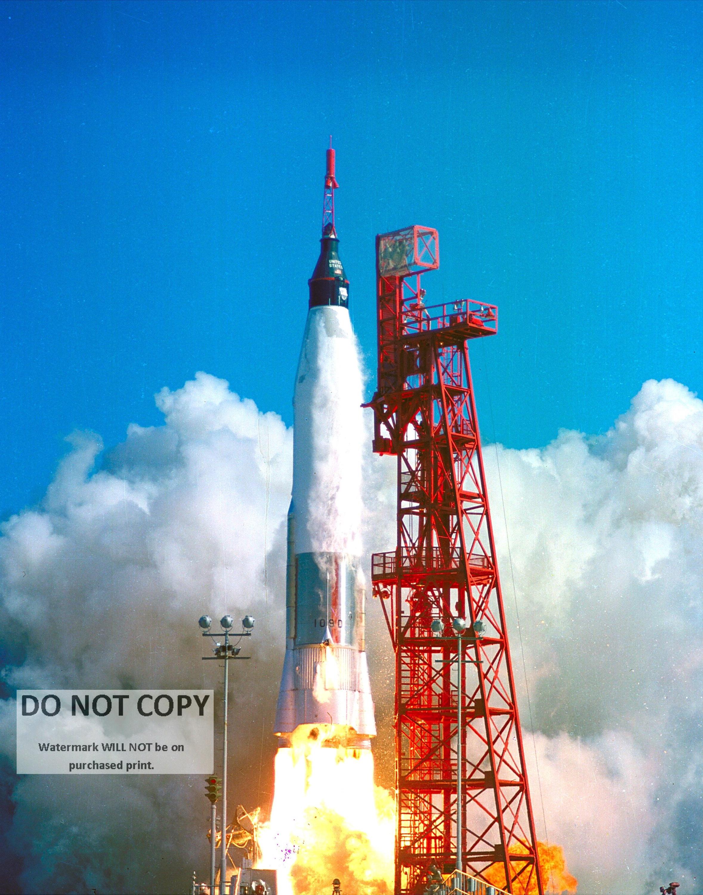 John Glenn Friendship 7 Launch Photo: NASA Space History Print - Etsy