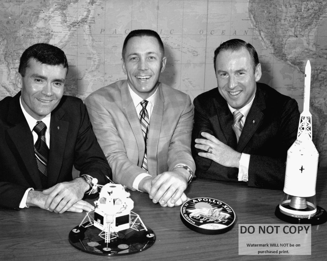 Apollo 13 Astronauts Photo: Fred Haise, Jack Swigert, Jim Lovell - Etsy