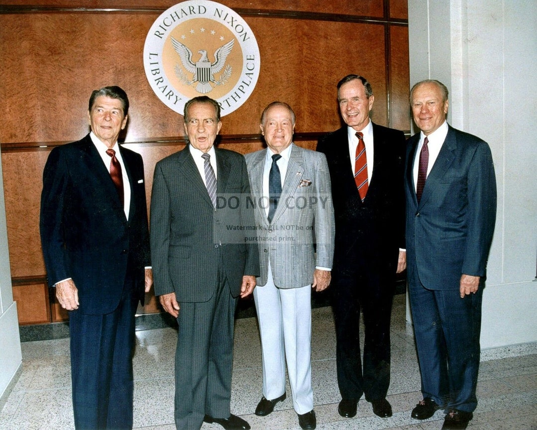 Presidents Richard Nixon, George H. W. Bush, Gerald Ford & Ronald ...