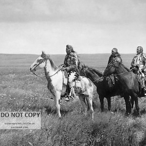 Photographer Edward S. Curtis "the Three Chiefs-piegan" Circa 1900 ...