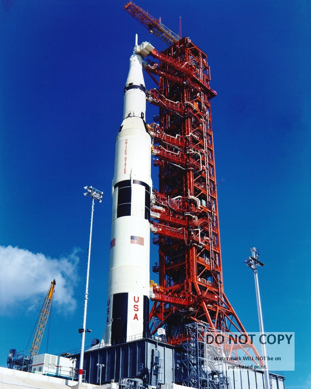 Apollo 17 Saturn V Rocket Rolls Out to Launch Complex 39A at Kennedy ...
