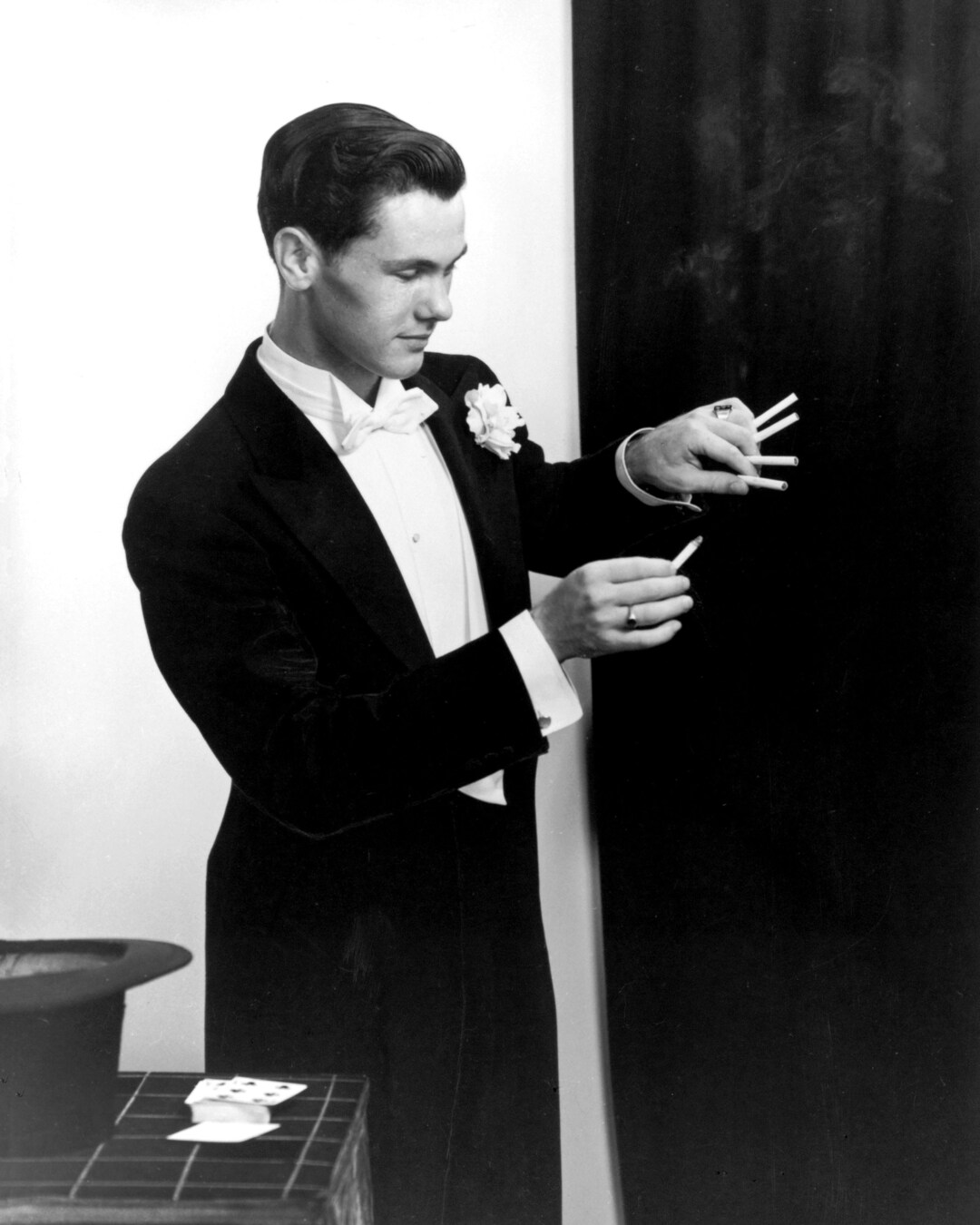 Legendary Entertainer Johnny Carson as a Young Magician 5X7, 8X10 or ...