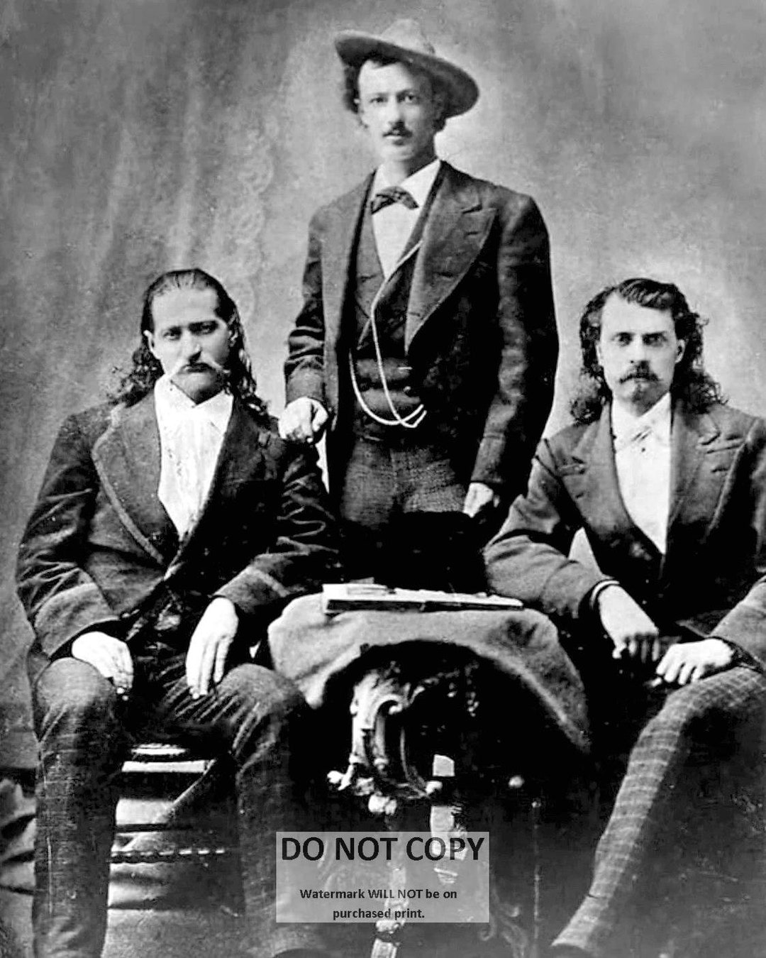 Wild Bill Hickok, Texas Jack Omohundro & Buffalo Bill Cody - 8X10 Photo ...