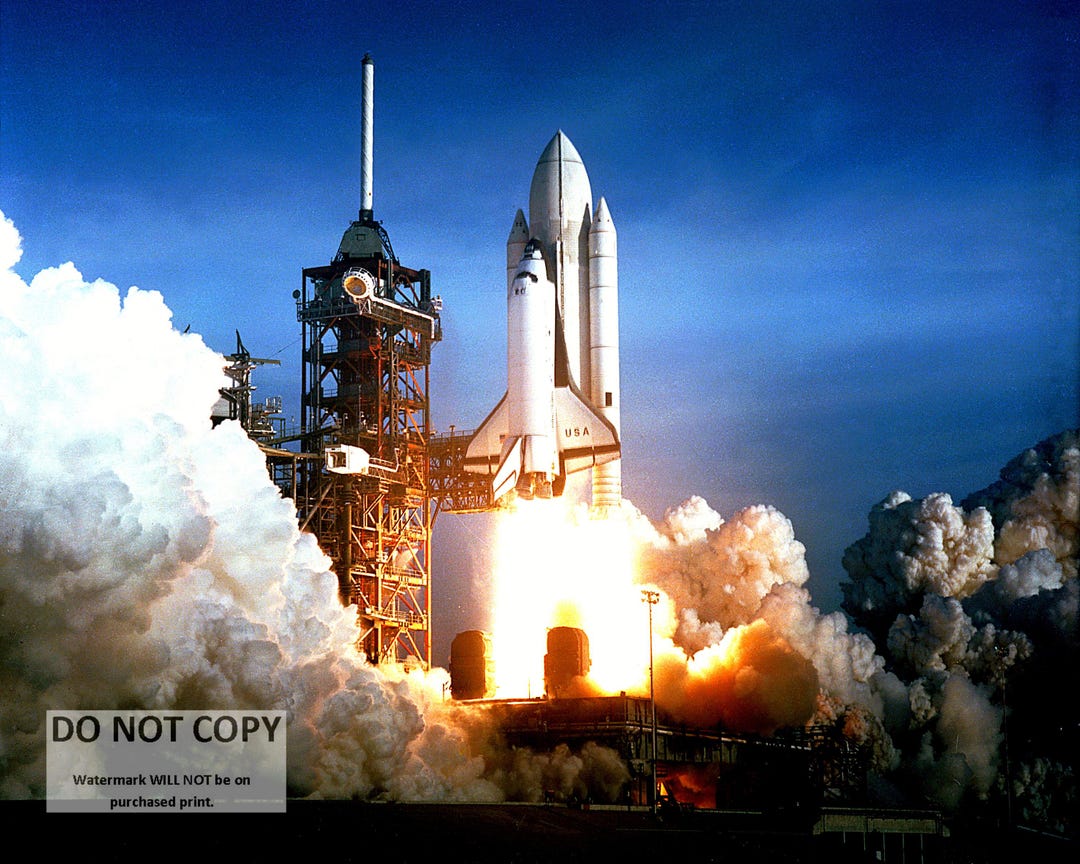 Space Shuttle Columbia First Launch Photo: NASA STS-1 Print - Etsy