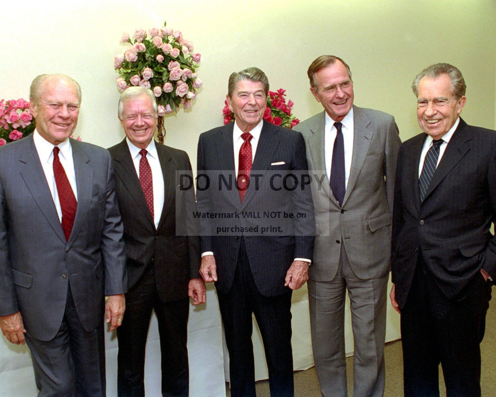George H.W. Bush With Richard Nixon Jimmy Carter Gerald Ford - Etsy