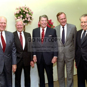 George H.W. Bush With Richard Nixon Jimmy Carter Gerald Ford - Etsy