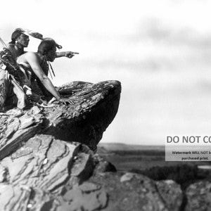 Native Americans watching the Herd by Photographer Roland Reed 5X7 ...
