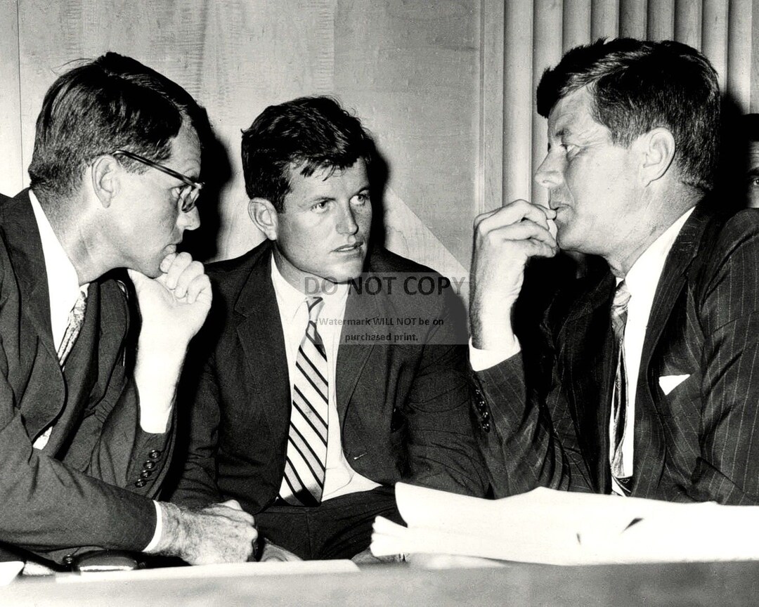 President John F. Kennedy With Brothers Robert & Edward in - Etsy