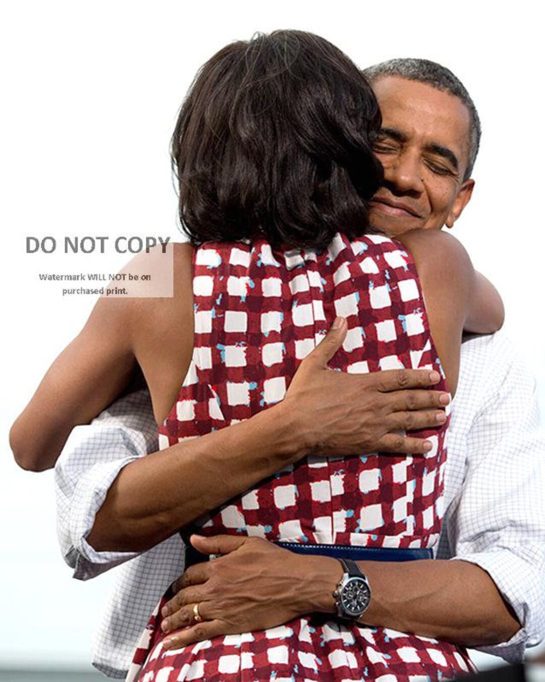 Barack and Michelle Obama Hug Photo Print - Etsy