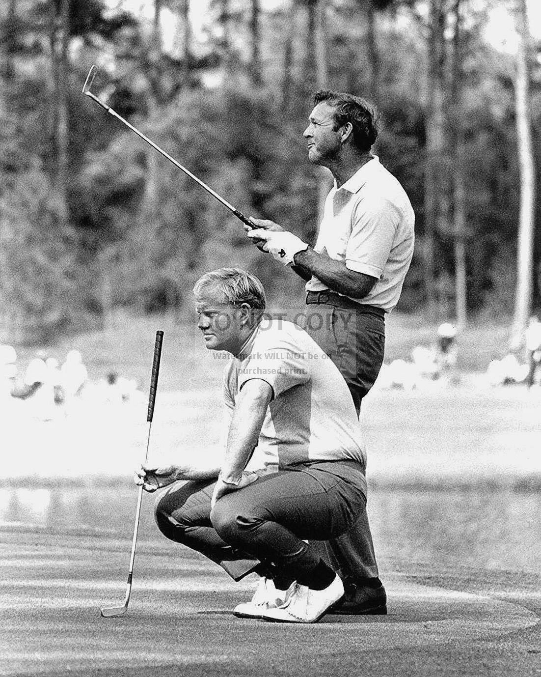 Jack Nicklaus and Arnold Palmer Golf Legends 8X10 or 11X14 | Etsy