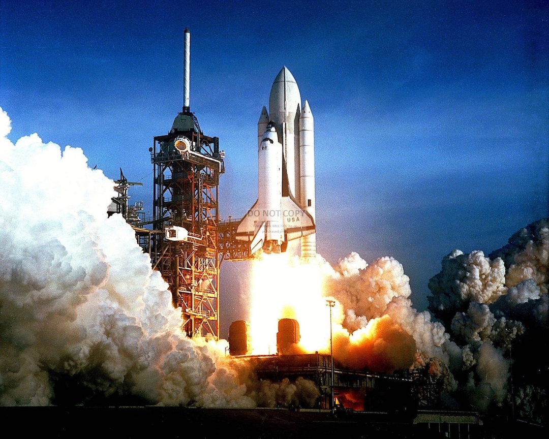 Space Shuttle Columbia STS-1 First Launch in April 1981 5X7, 8X10 or 11X14 NASA Photo EP-449 - Etsy