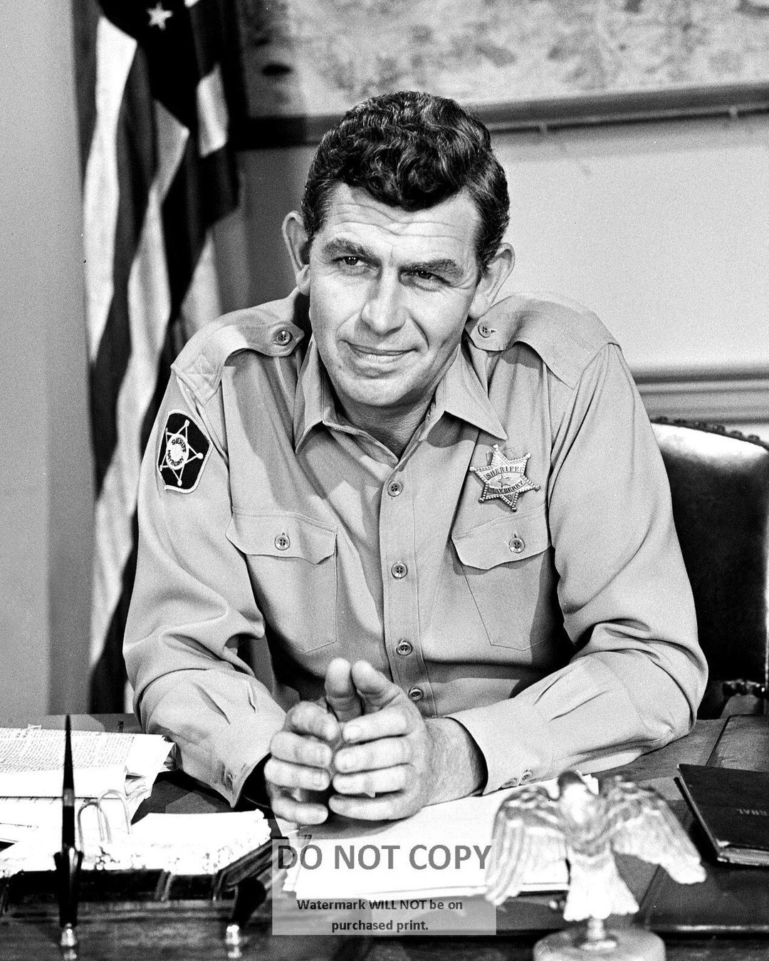 Andy Griffith as "sheriff Andy Taylor" Mayberry - 5X7, 8X10 or 11X14 ...