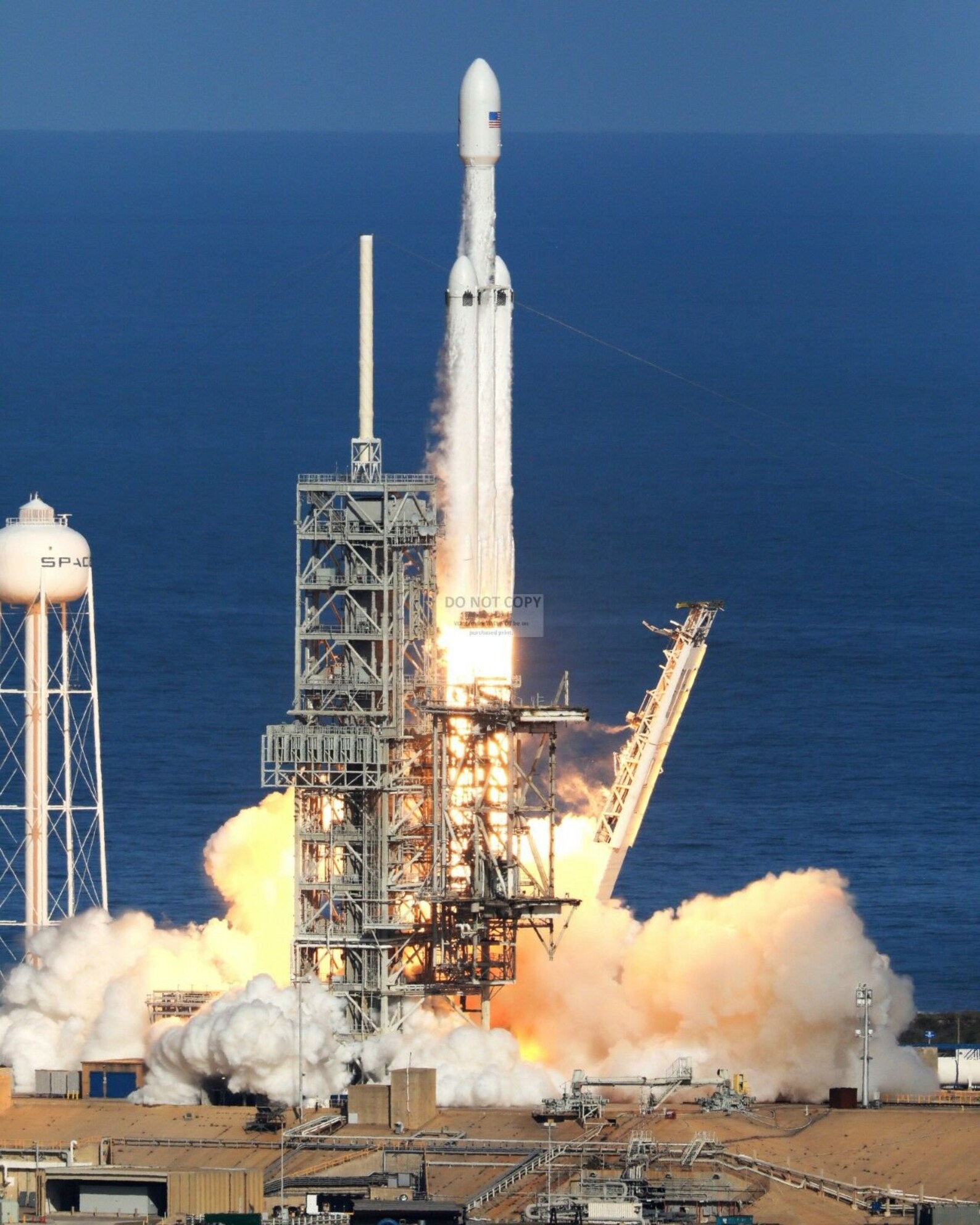 Spacex Falcon Heavy Lift off From Launch Pad 39A at the - Etsy