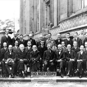 Albert Einstein 1927 Solvay Conference Photo: Quantum Mechanics Print ...